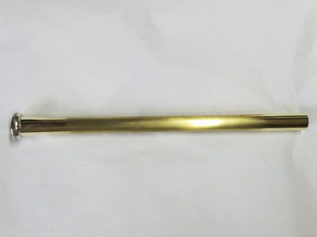 Trombone Pipe with Pull Ring (525B-Y, Yellow Brass, Tenor, .525 Bore ...